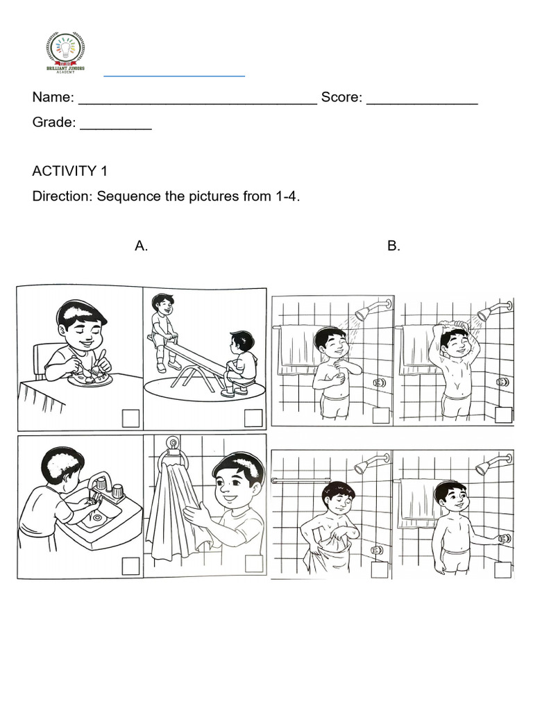 Grade 1 Health Week 16 Activity | PDF