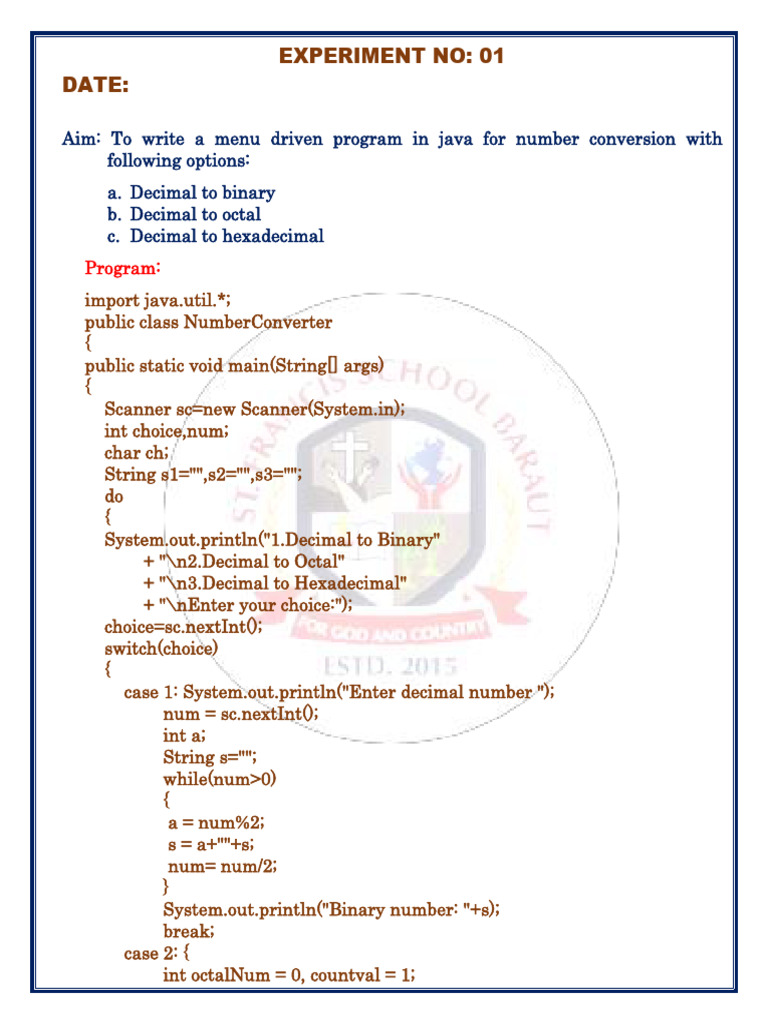 10 Practical Programs Solution Pdf Constructor Object Oriented Programming Programming