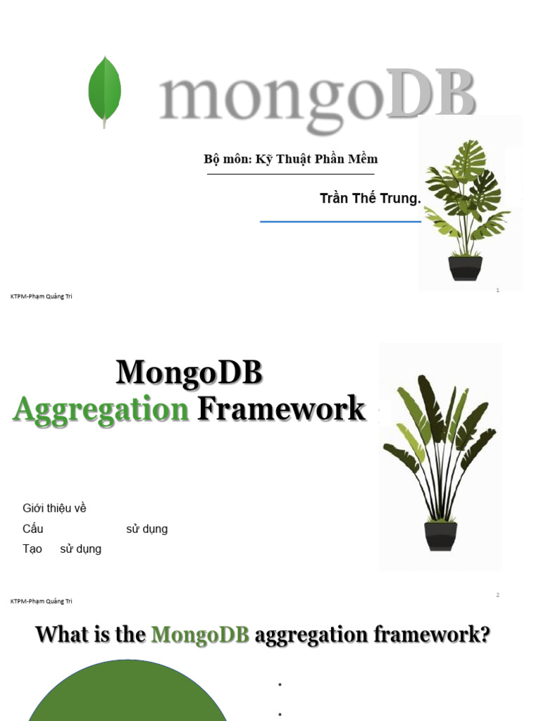 4- MongoDB Aggregation Framework | PDF | Mongo Db | Computer Programming