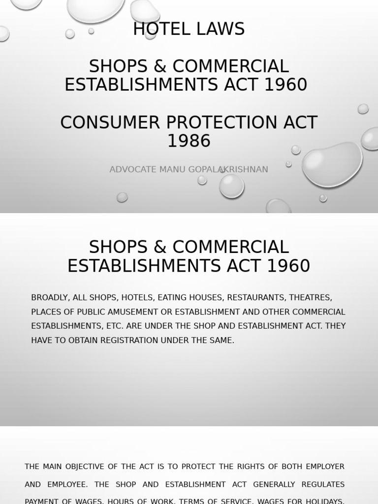 Hotel Laws and Consumer Protection Guide | PDF | Consumer Protection ...