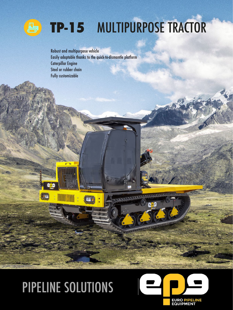TP15 Pipeline Multipurpose Tractor | PDF | Mechanical Engineering | Vehicles