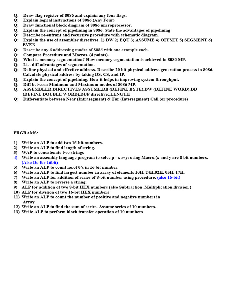 Mic Must Do Question | PDF