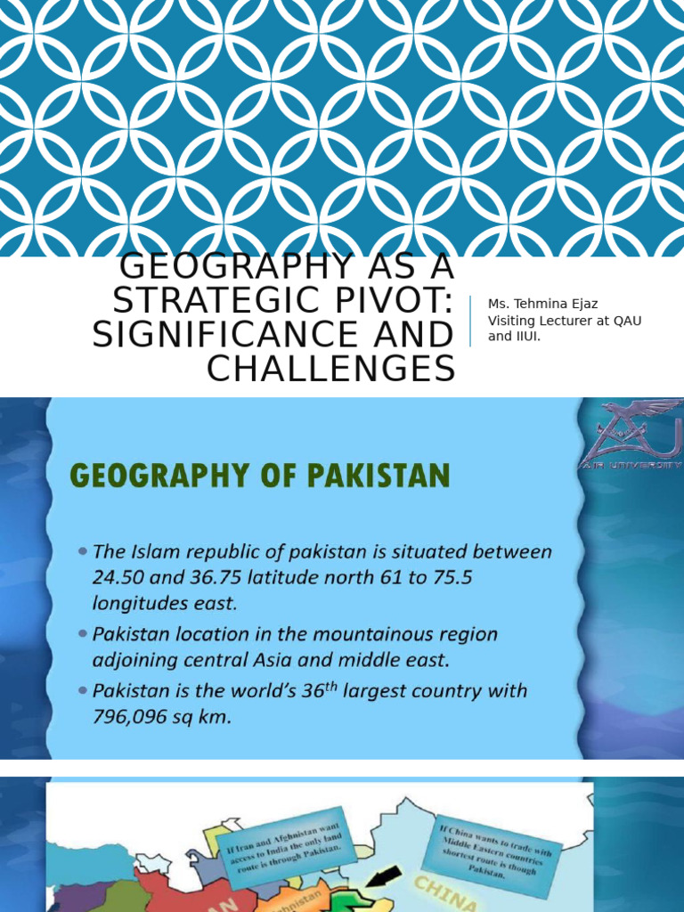 Geography As A Strategic Pivot 20022025 100434pm | PDF