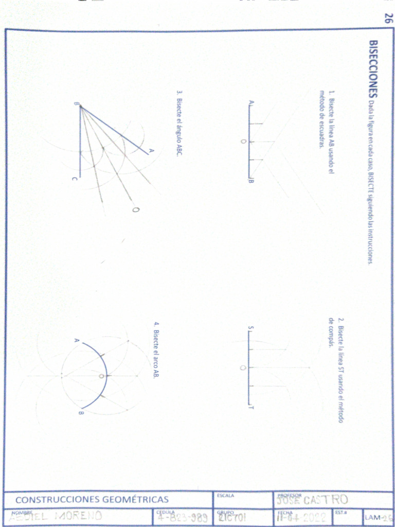 Construcciones Geométricas 1 | PDF