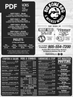 Bandanas Carryout Menu | PDF | Barbecue | Sausage