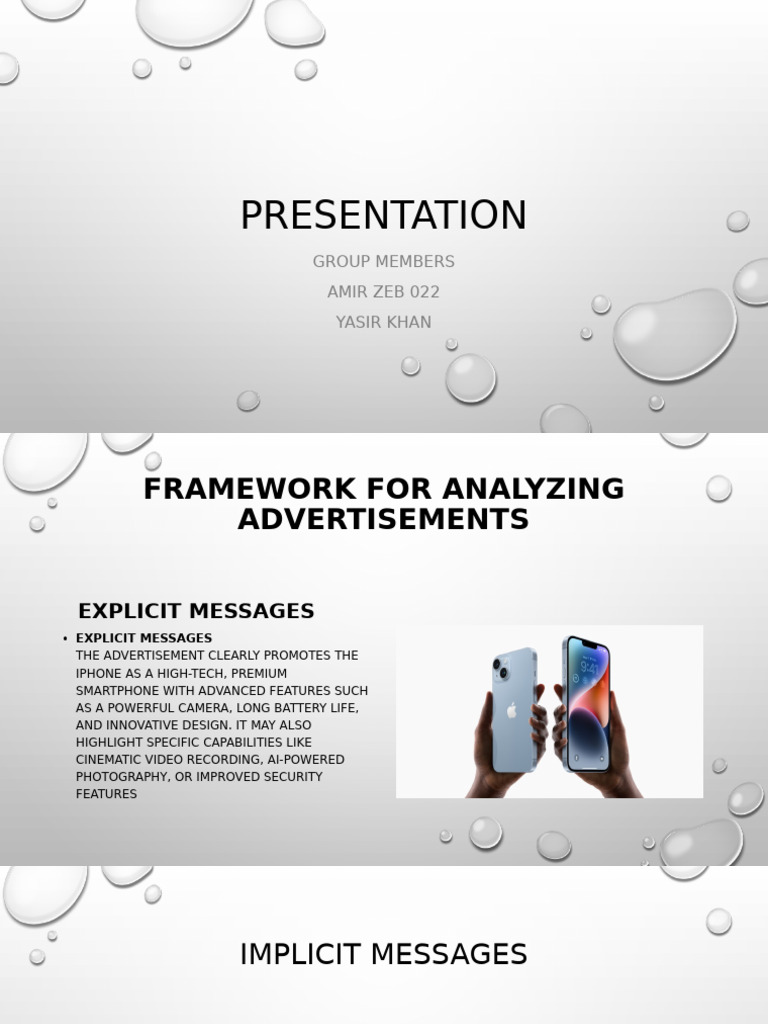 Sensory Oral Presentation | PDF | I Phone | Brand