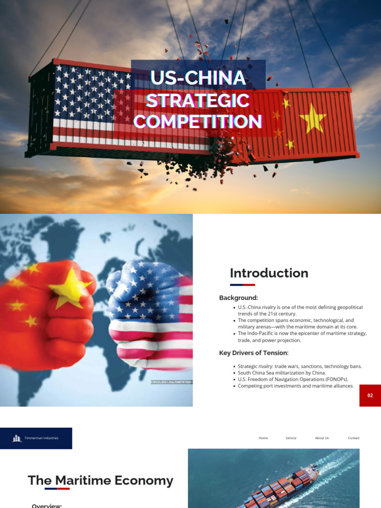 US-China Strategic Competition - 20213745 | PDF | Port | China