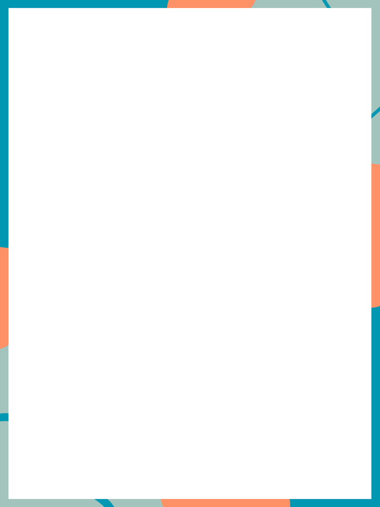 Green Abstract Blank A4 Document Page Border | PDF