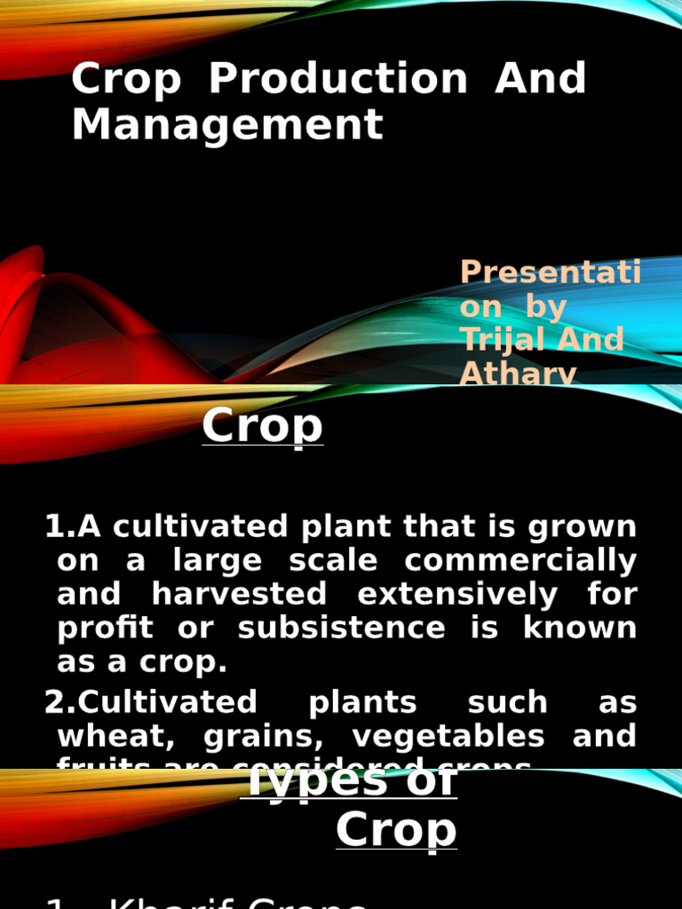 Crop Production and Management Guide | PDF | Irrigation | Plough