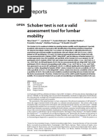 Schober'S Test 1 2: Interpretation: An Increase of Less Than 5cm Is A ...