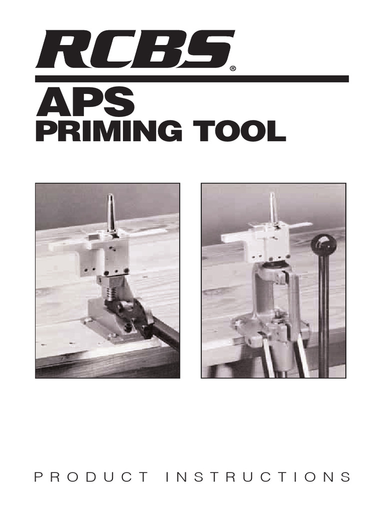 APS Priming Tool Instructions | PDF | Projectile Weapons | Ammunition