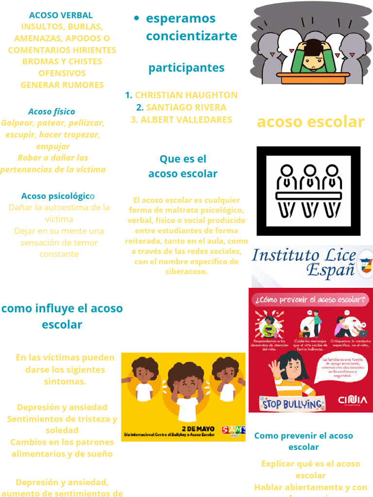 Prevención y Efectos del Acoso Escolar | PDF