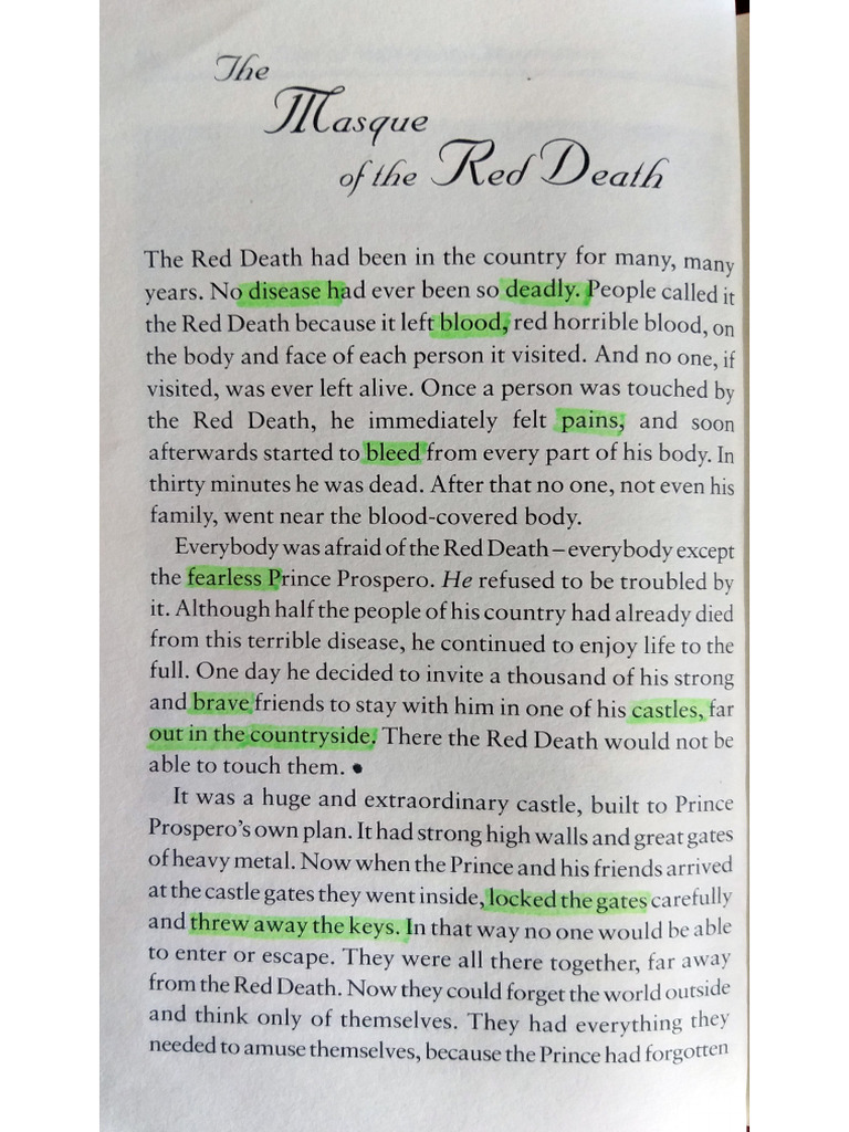 The Masque of The Red Death | PDF