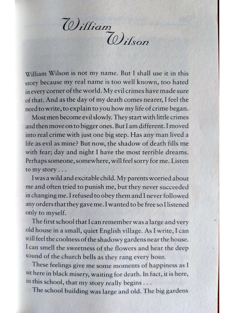William Wilson | PDF