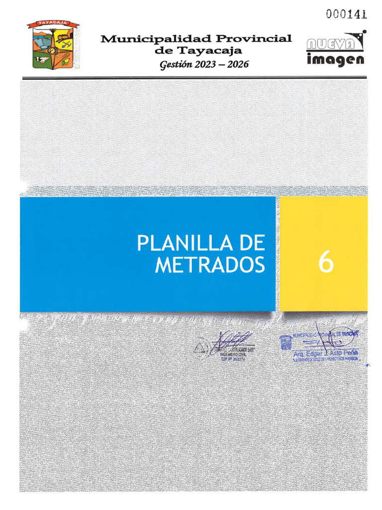 Planilla de Metrados | PDF