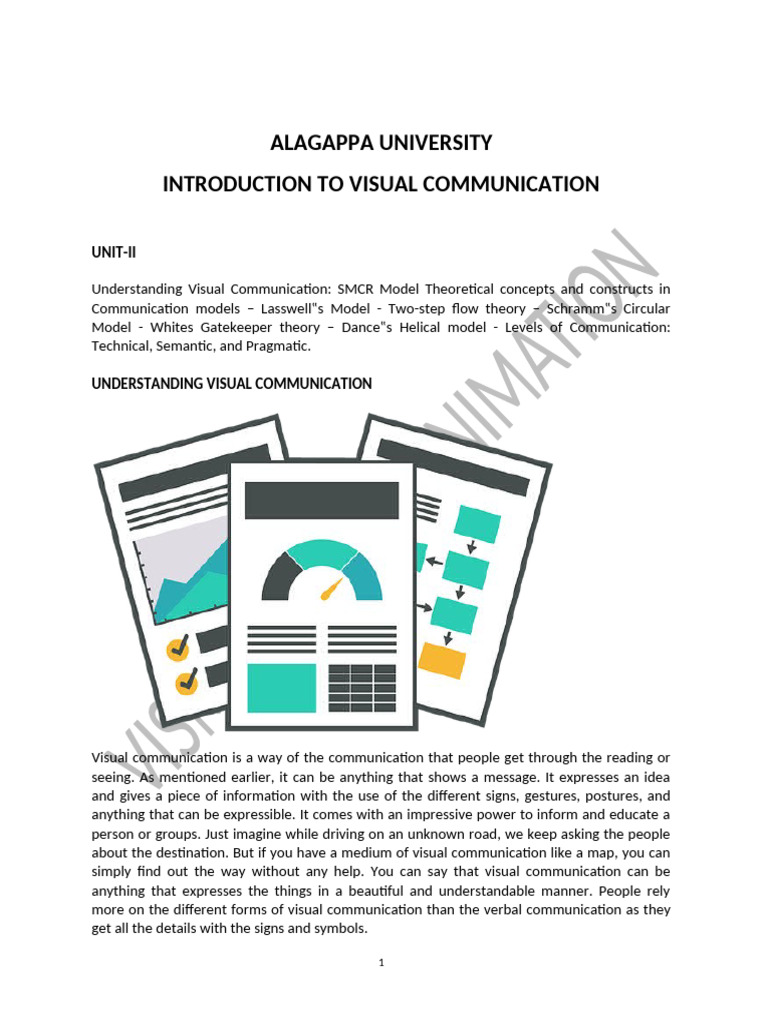 Introduction To Visual Communication Unit 2 | PDF | Communication ...