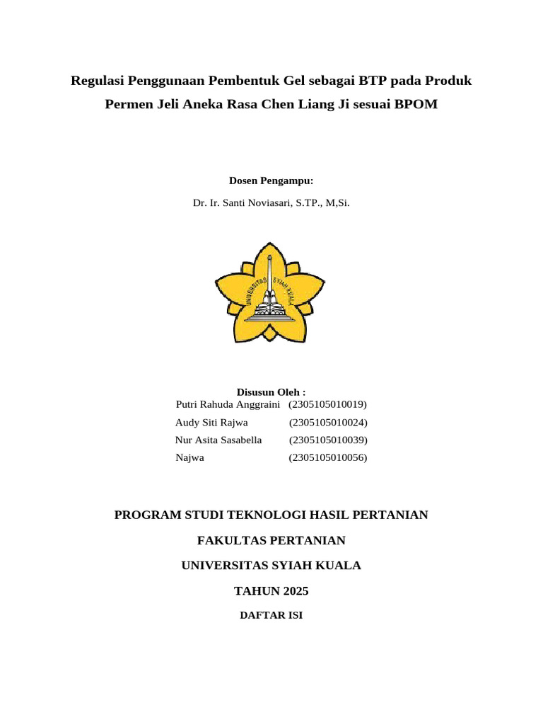 Pembentuk Gel - BTP | PDF