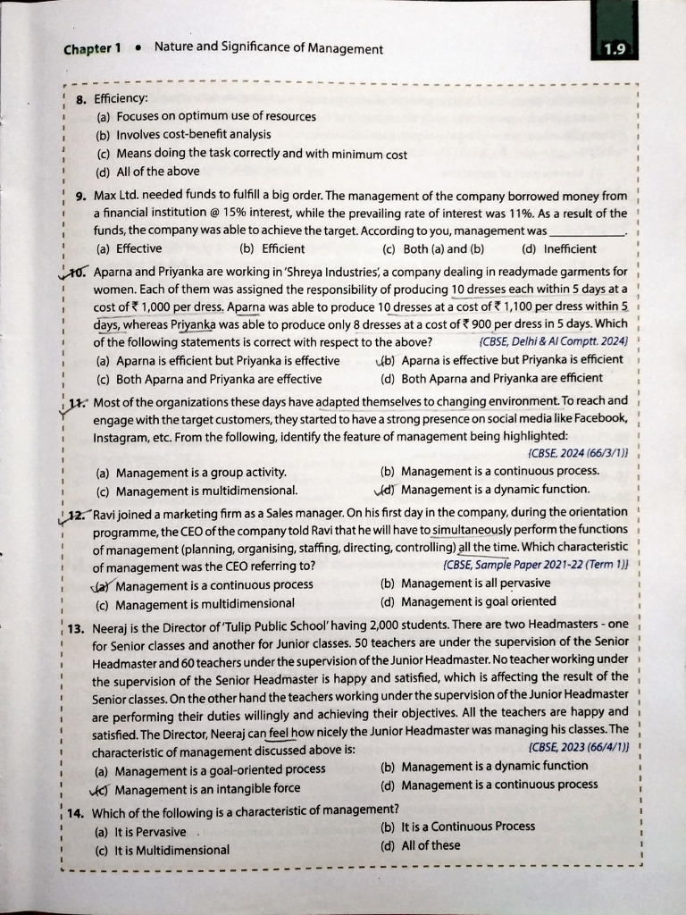 Case Study Chapter 1 BST Class 12 | PDF | Science | Knowledge
