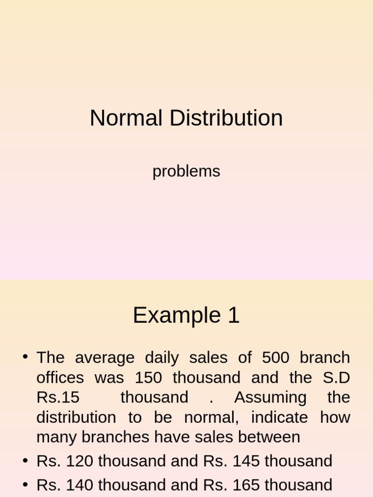 Normal Distribution Problems (3) | PDF | Statistical Theory