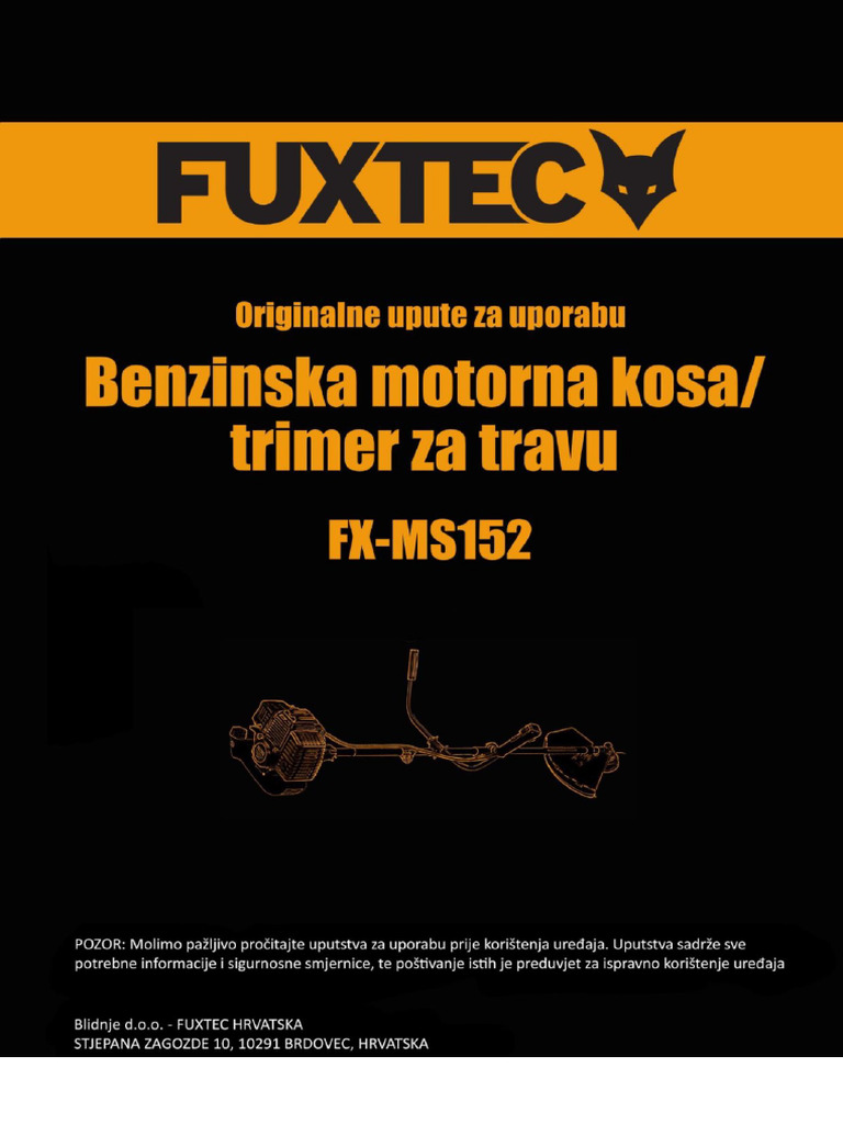 Fuxtec Trimer Fx Ms152 2u1 | PDF