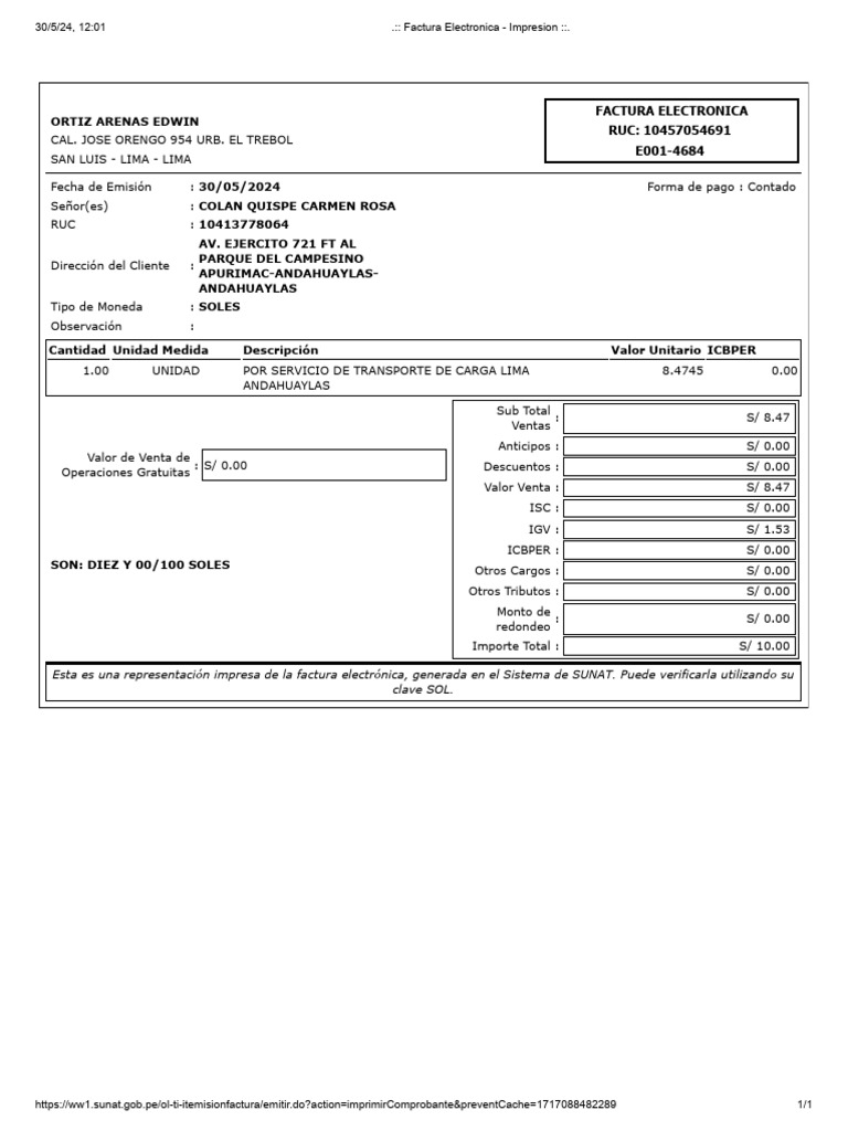 Factura Elect Carmen | PDF | Tecnología bancaria | Servicios (economía)