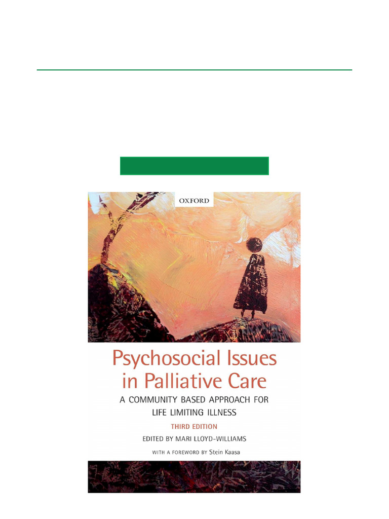 Psychosocial Issues in Palliative Care A Community Based Approach For ...