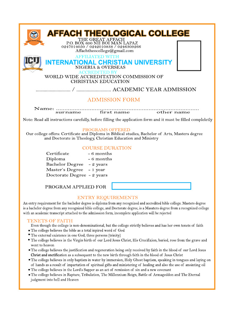Adm. Forms 1 | PDF