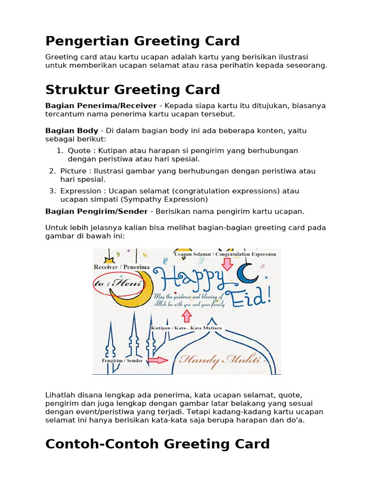 Materi Greeting Card | PDF | Rites Of Passage | Wedding