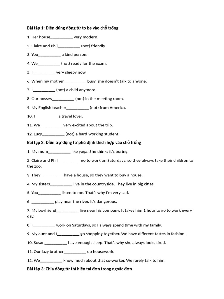 Basic Grammar A1 - Present Simple | PDF