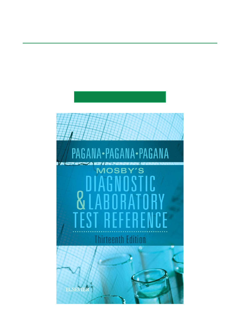 Mosby's Diagnostic Test Reference 13th Edition | PDF | Blood Plasma | Blood