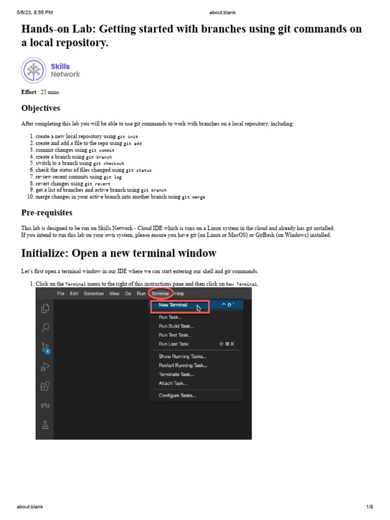 Getting Started With Branches Using Git Commands | PDF | Software | Computing