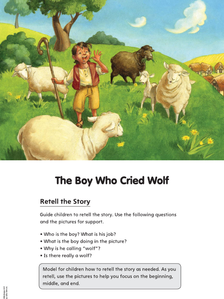 Retelling Cards. The Boy Who Cried Wolf | PDF