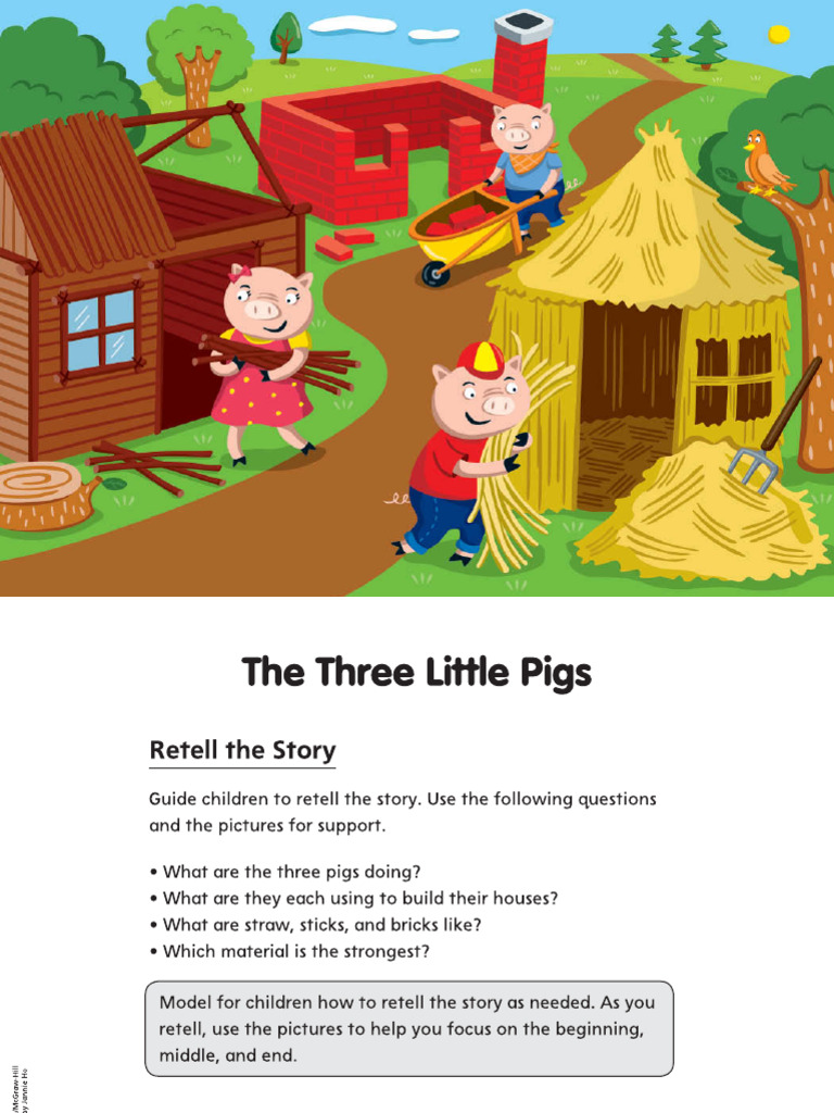 Retelling Cards. The Three Little Pigs | PDF