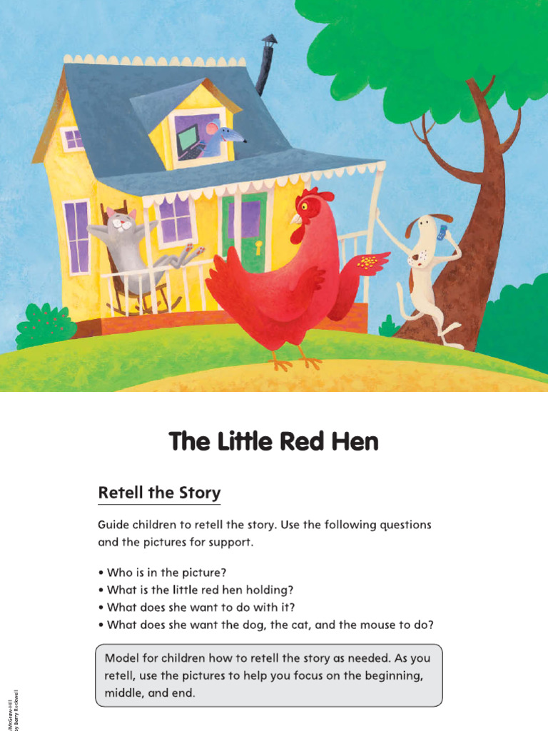 Retelling Cards. The Little Red Hen | PDF