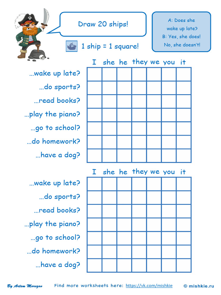 Battleship Present Simple by Artem Morozov | PDF