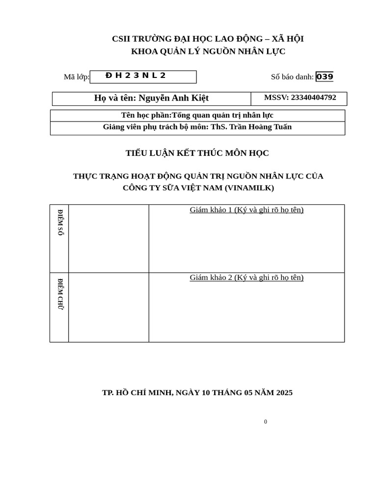 039 - Nguyen Anh Kiet - D23NL2 | PDF