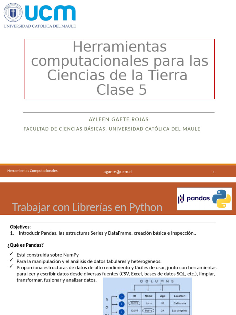 Clase 5 Python Pandas Pdf Python Lenguaje De Programación Función Matemáticas