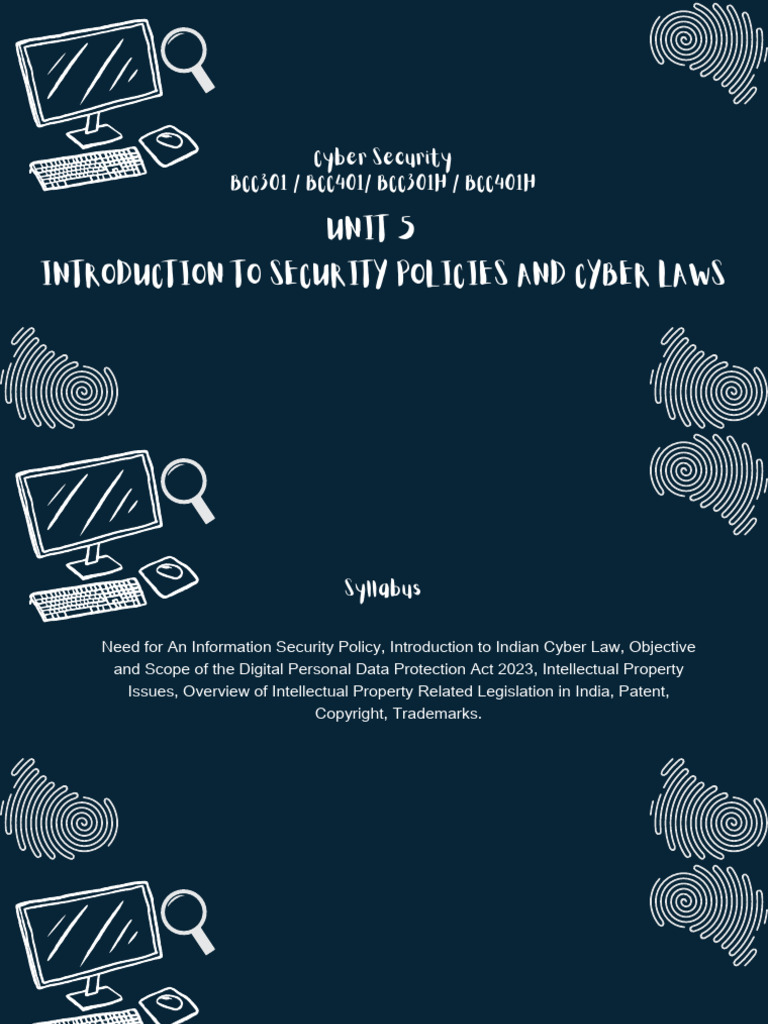 Unit 5 Cyber Security - 20240806 - 122256 - 0000 | PDF | Intellectual ...