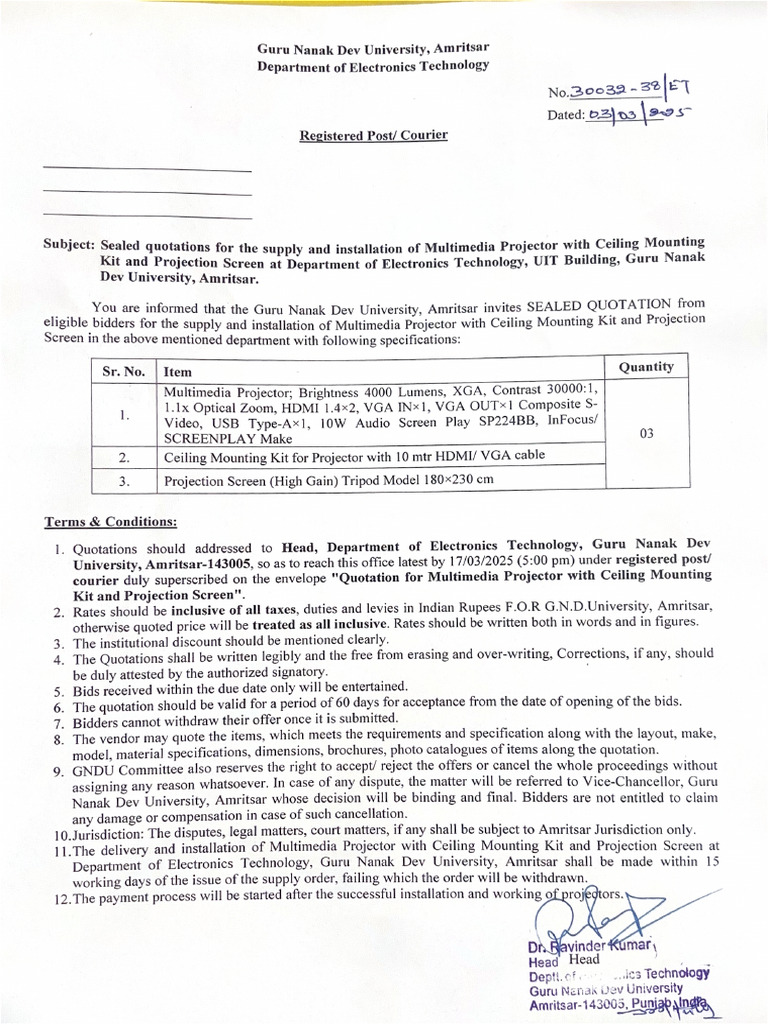 Quotation Projector | PDF