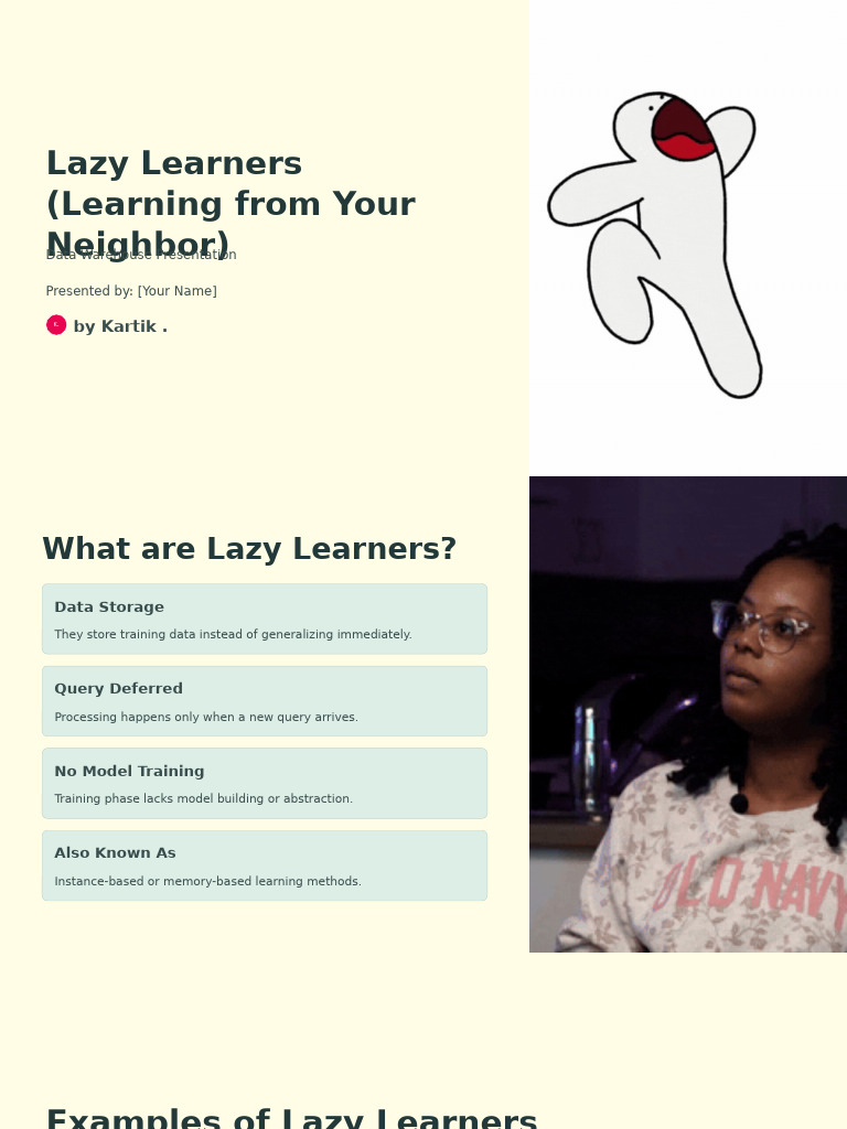 Lazy Learners Learning From Your Neighbor Pdf Computational
