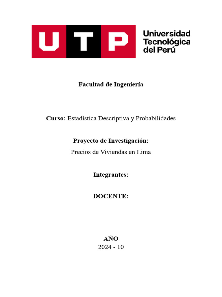 (AC-S10-APF) Avance Del Proyecto Final | PDF | Precios | Estadísticas descriptivas