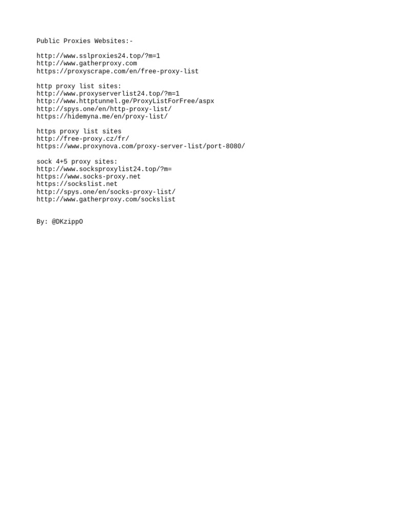 Metodo Proxys Publicas | PDF