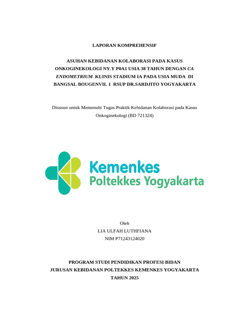 LAPORAN KOMPREHENSIF Lia Ulfah | PDF