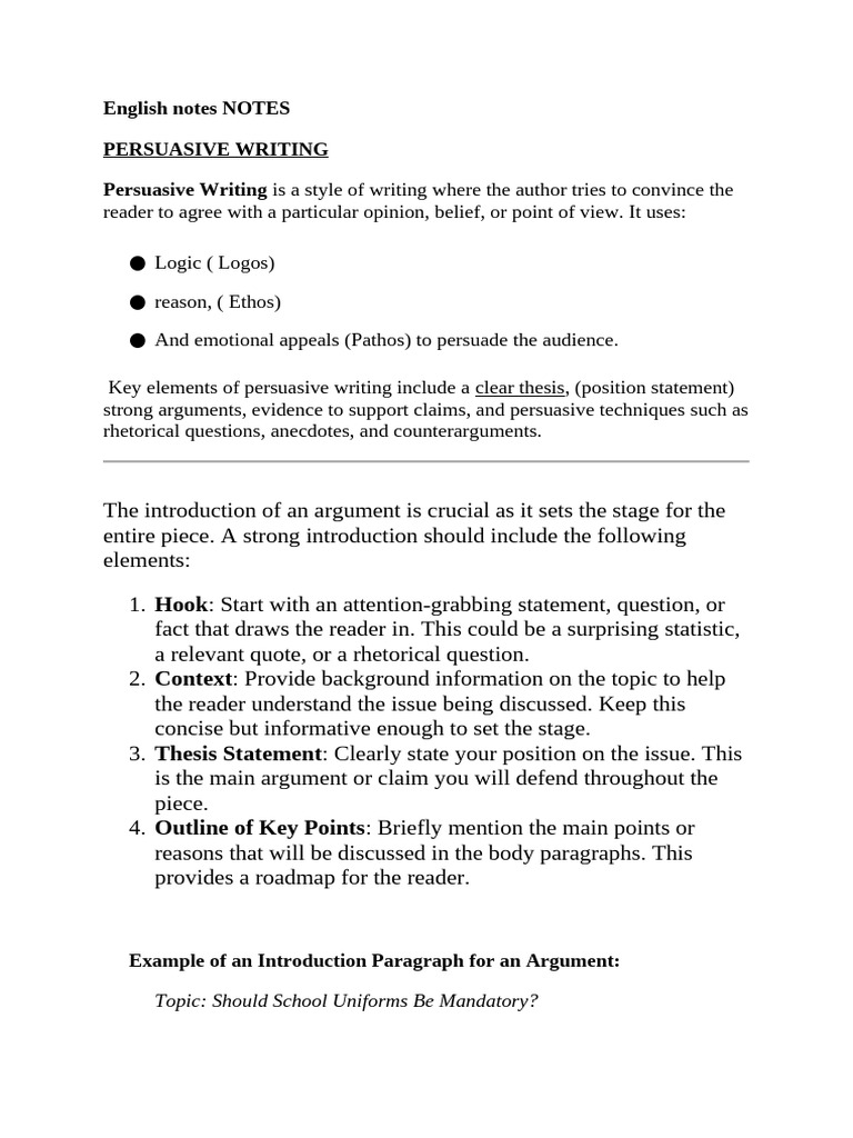 English A Notes | PDF