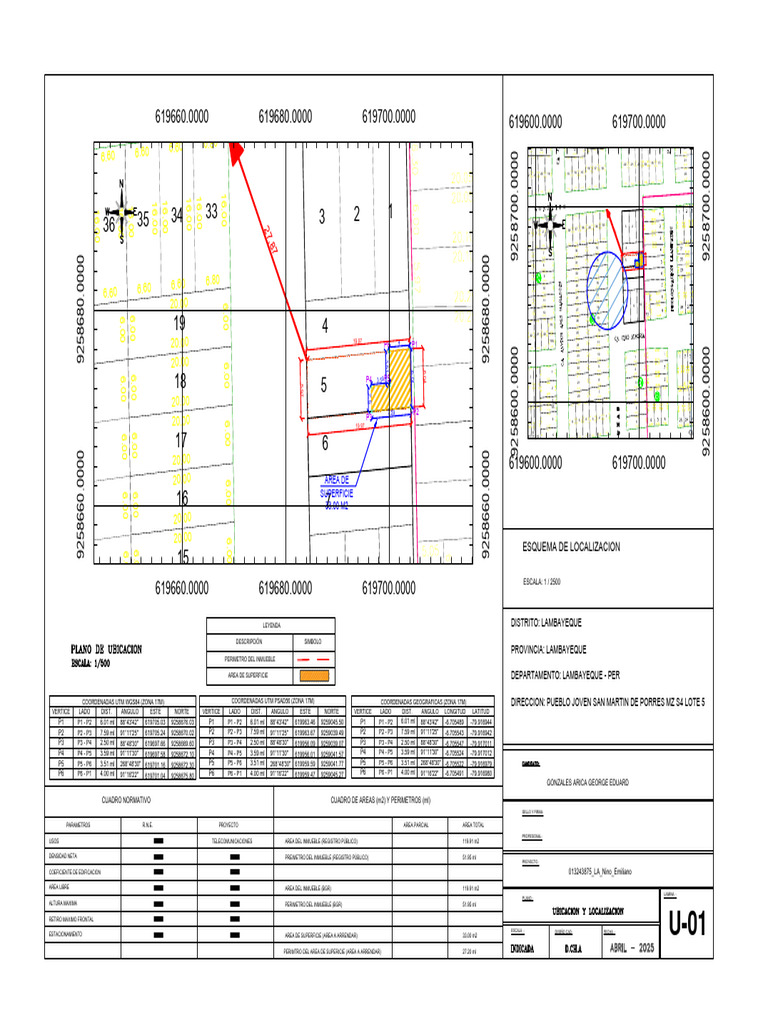 Property Area and Coordinates Report | PDF