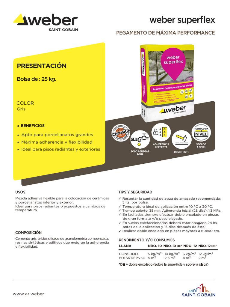 Weber Superflex-1 | PDF