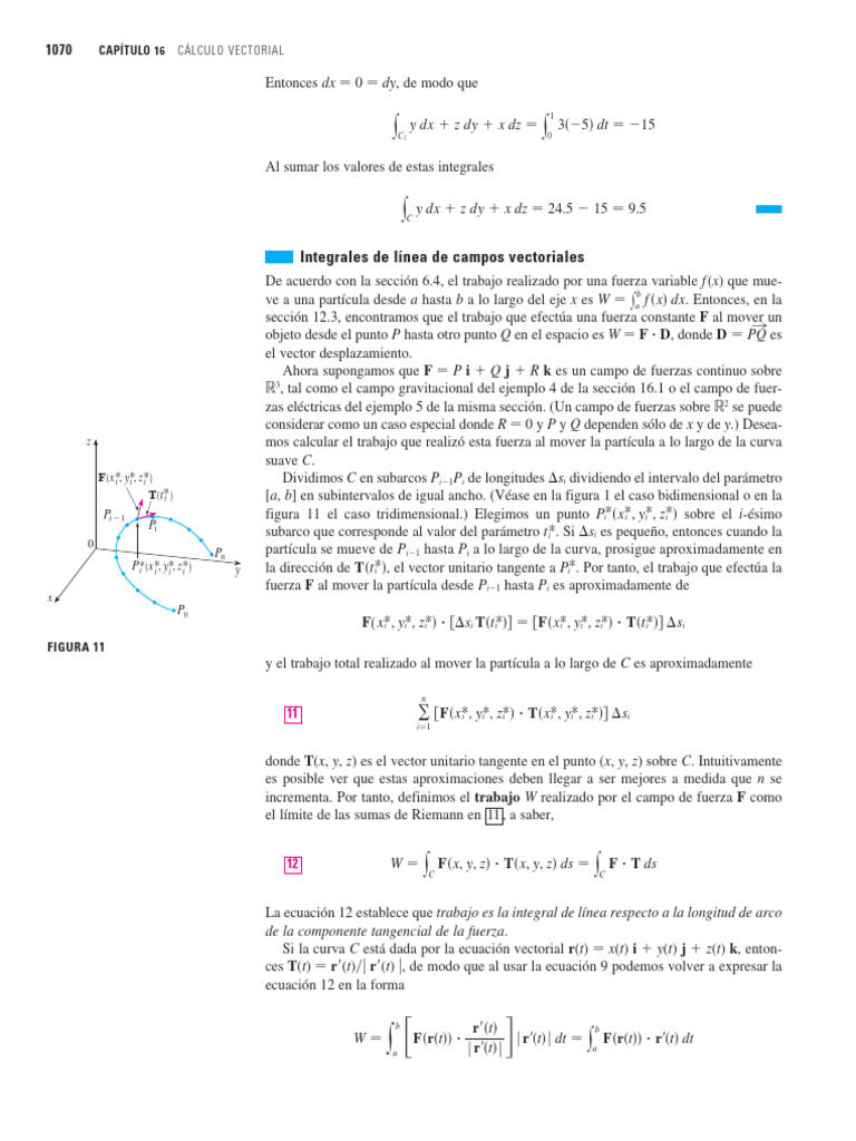 lectura obligatoria semana 1 Integral de linea-15-29 | PDF | Integral | Vector Euclidiano