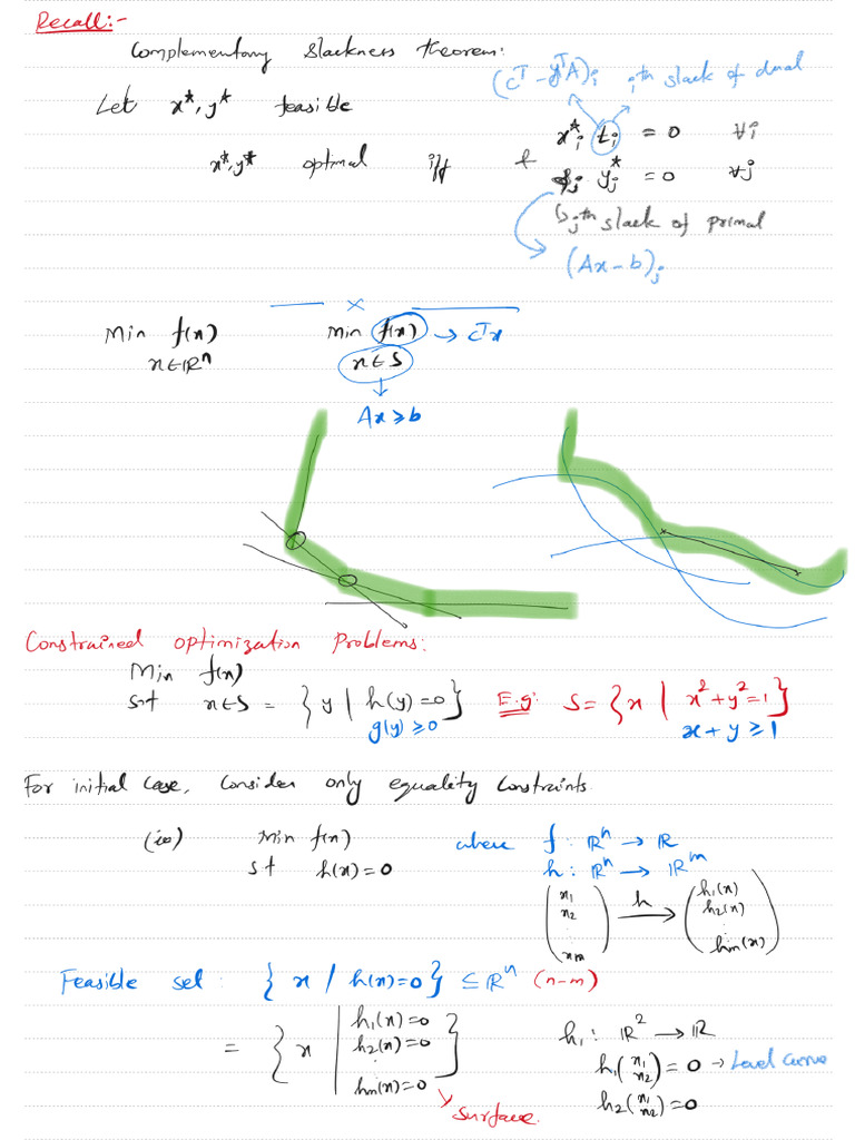 MA2014E Constrained (Equality) Optimization | PDF