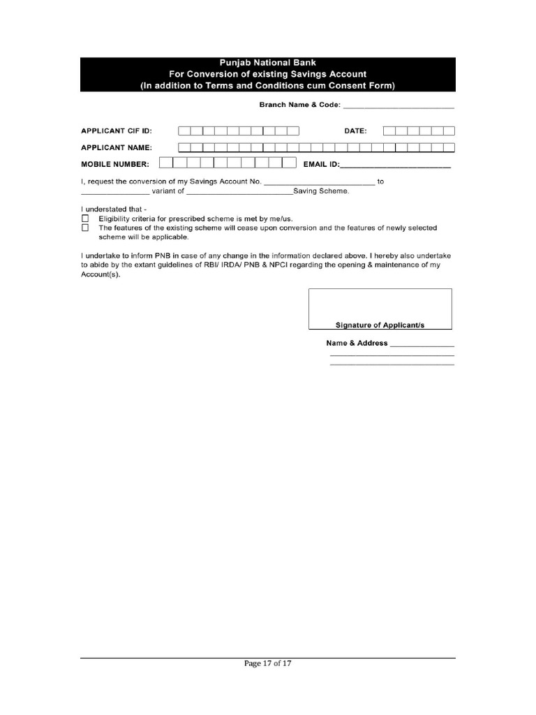 PNB SELECT & PNB ELITE Existing Cust | PDF