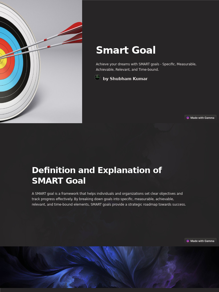 Smart Goal | PDF